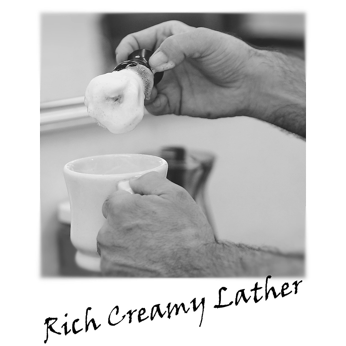 The Amish Recipe Natural Goats Milk Shave Soap For Men, Rich & Creamy Lather From Shaving Soap Puck for Men and Women, Traditional Organic & Natural Men Shaving Soap Made In The USA (Peppermint)