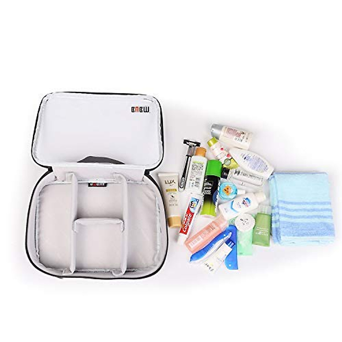 BUBM 3pcs Multi-Functional (S/M/L in One) Electronic Organizer Travel Gadgets Bag for Cables, External Flash Drive, Mouse, Memory Card, Power Bank - Clear