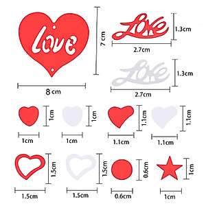 Red Silver Heart Confetti Glitters,Mix Heart Love Table Scatter Confetti for Valentine's Day Wedding Anniversary Party Bridal Shower Home Table Decoration,Photo Booth Backdrop(120g/4.2oz 2000PCS)