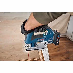 BOSCH GST18V-60CN 18V Brushless Connected Top-Handle Jig Saw, 3,800 SPM, LED Light, Tool-free Blade Change (Bare Tool)