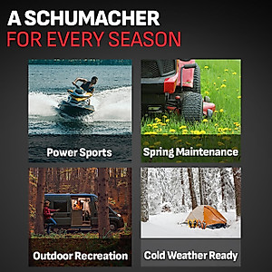 Schumacher Electric Zinc-Coated Side Terminal Charging Posts, BAF-1, for Automotive, Marine, and Power Sports Batteries, With One-Year Limited Warranty, Silver, 2 Units