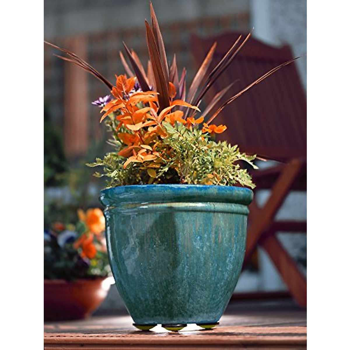 Allsop Home and Garden Lifter Pads, Protect Floors, Decks and Patios with 3,000 lbs rating, discreet non-skid pad lifters / risers / feet / toes, (Lime, Set of four, 1-Count)