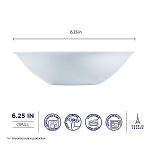 Luminarc Everyday 6.25 Inch All Purpose Bowl, Set of 6