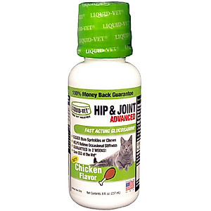 Liquid-Vet by COOL PET Holistics Feline Hip & Joint Advanced Formula, Chicken Flavor, 8 oz