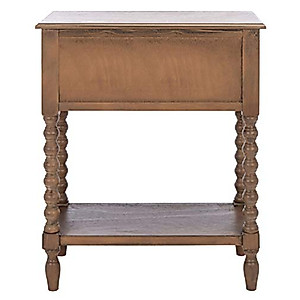 SAFAVIEH Home Collection Athena Brown 3-Drawer Console Table
