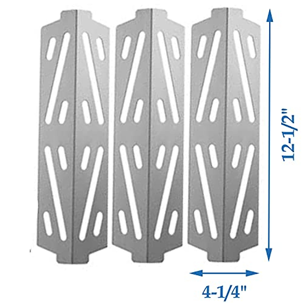 Blackhoso 66032 Flavorizer Bars for Weber Genesis II E-310 66802 66095 Flavorizer Bars Flame Tamer S-310 SE-310 SE-330 E-335 SE-335 E-315 S-335 S-345 -Snowflake Enamel Surface