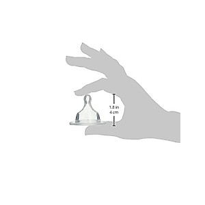 MAM Bottle Nipples Slow Flow Nipple Level 1, for Newborns and Older, SkinSoft Silicone Nipples for Baby Bottles, Fits All MAM Bottles, 2 Pack