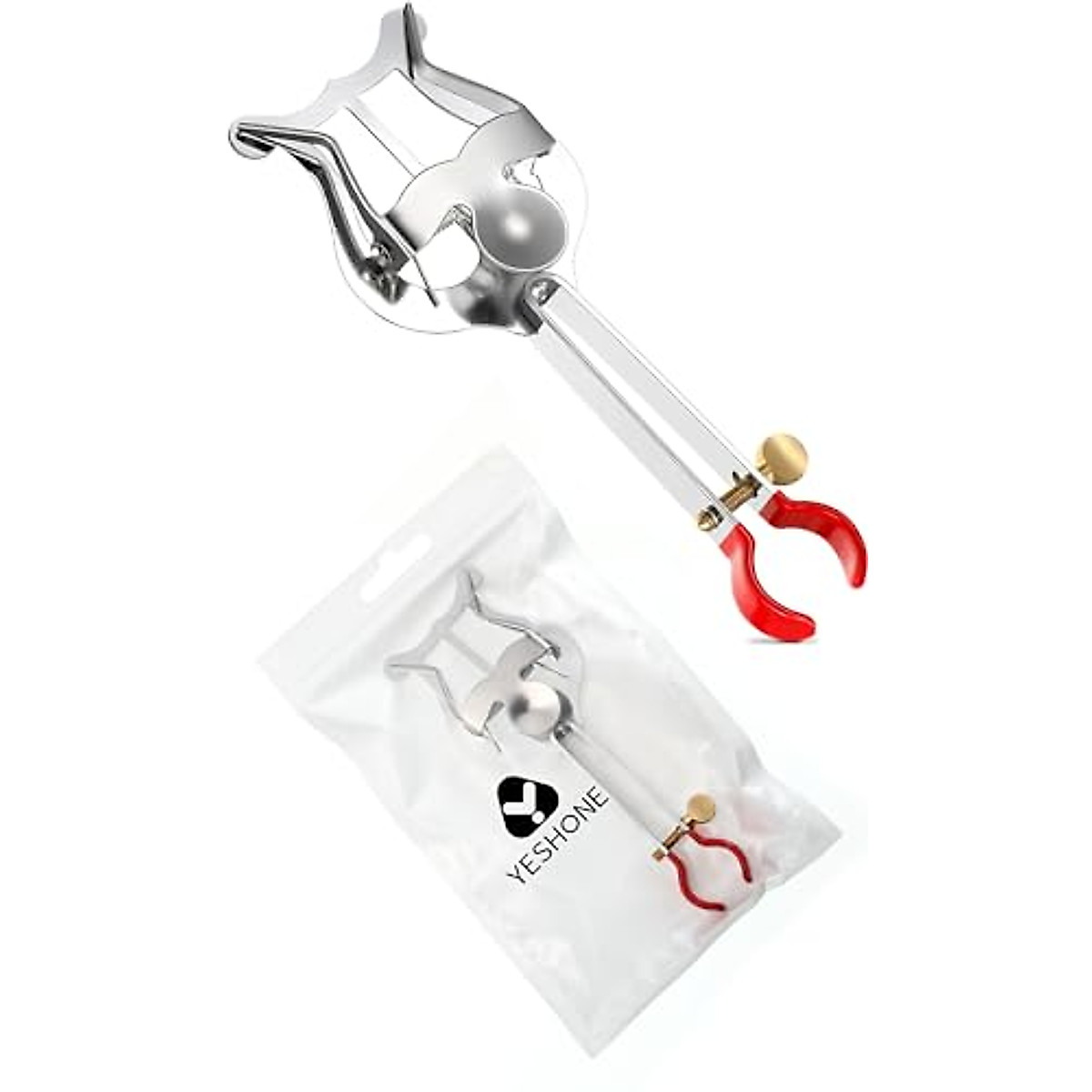 Yeshone Trumpet Lyre Instrument Accessories Sheet Music Clip Silver Trumpet Marching Music Clip for Instruments 14 x 5.2 cm