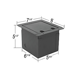 Elite Core | Recessed Floor Box | Customizable Plate