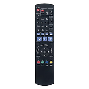 N2QAYB000378 Remote Control Replacement Compatible with Panasonic Blu-ray Disc Player DMP-BD605 DMP-BD601 DMP-BD60 DMP-BD80 DMP-BD35 DMP-BD80K DMP-BD605K DMP-BD601K DMP-BD601 DMP-BD605