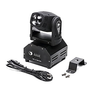 U`King LED Moving Head Light RGBW Beam Lights with DMX for Live Show DJ Disco Events Party Stage Lighting KTV Wedding (1 Pack)