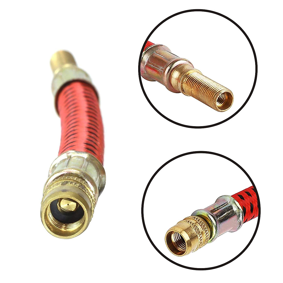 Yungeln Pump Extension Hose Extended Air Inflator Tube Inflatable Mouth Hose Pump Compatible for Xiaomi 1S M365 Pro Electric Scooter Inflatable Tyre Extension Valve for Bicycle Motorcycle