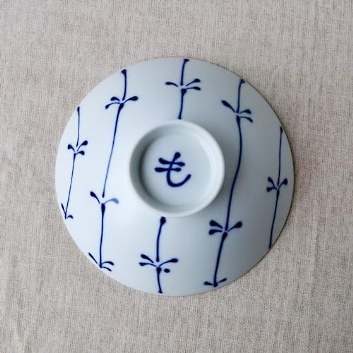 白山陶器 Hakusan Toki Flat Tea Wan, Blue, Approx. 5.9 x 2.1 inches (15 x 5.3 cm), ST-17 Mori Masahiro Design, Hasami Ware, Made in Japan