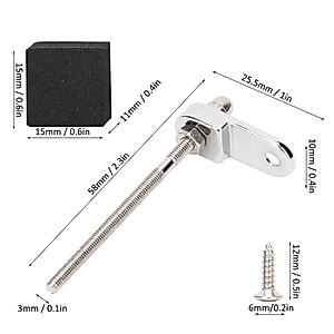 Pickguard Mounting Bracket Mandolin Mounting Bracket Mandolin Pickguard Mounting with Screw for Mandolin Jazz Guitar Performance Accessory