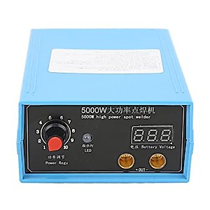 Spot Welder, Battery Spot Welding Kit AC100‑240V Rechargeable 5000W Easy to Operate for 32650 (US Plug)