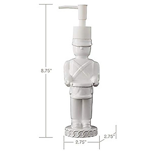 SKL Home Vern Yip Christmas Carol Soap Dispenser, White