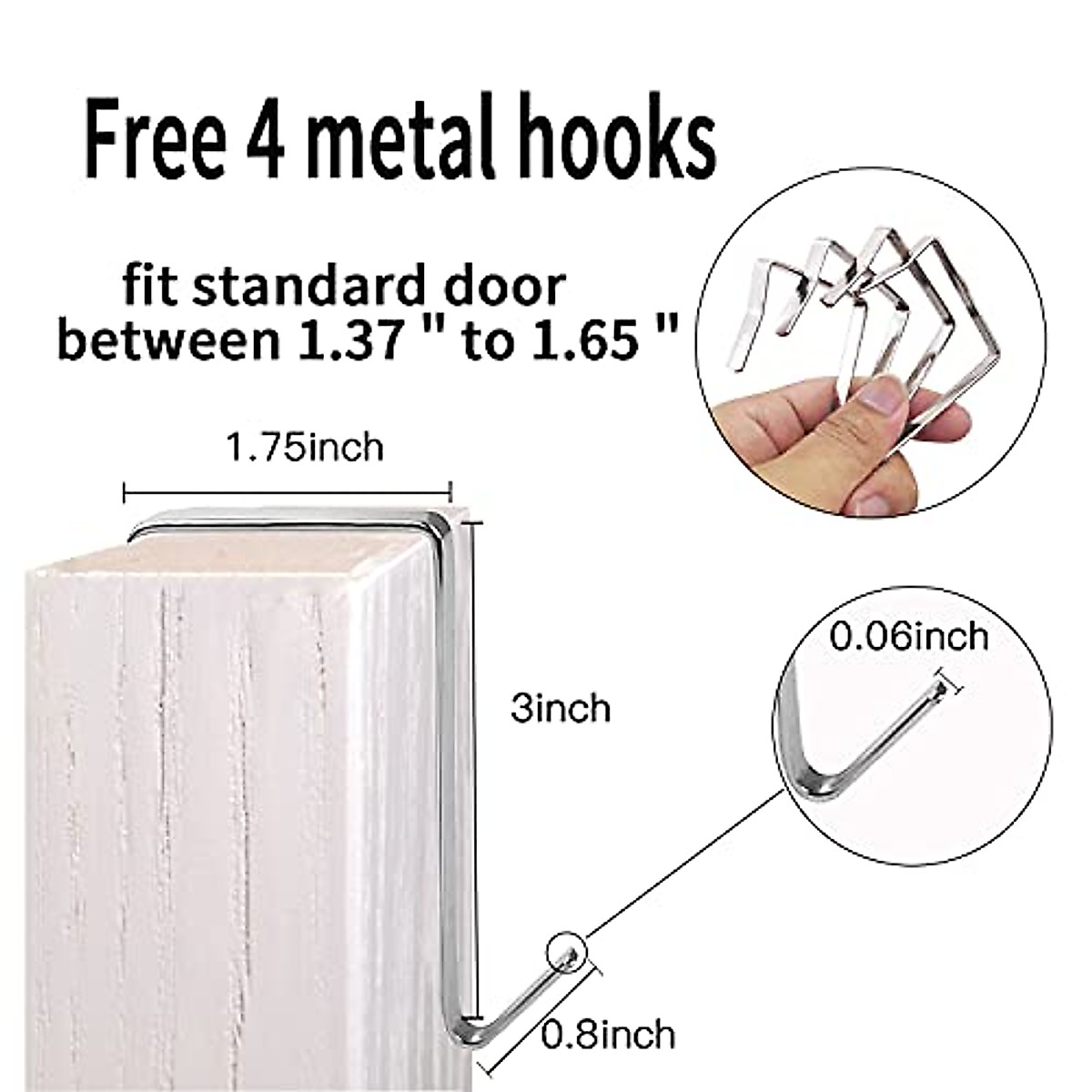 TidyMaster 2 Pack Extra Large Hanging Crystal Clear Over Door Shoe Organizers,closet shoe organizer shoe rack organizer shoe storage,12+6Pockets,8+8Hooks,Gray (59"x 21.6")