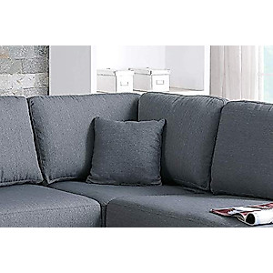 Poundex Upholstered Sofas/Sectionals/Armchairs, Grey