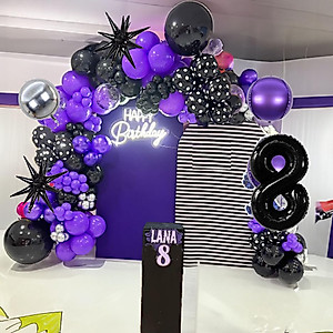 TV series fans Birthday Decoration 127Ppcs with large star balloons for women 21/30th Birthday anniversary graduation Prom Party Anniversary Dance Party Backdrop Halloween