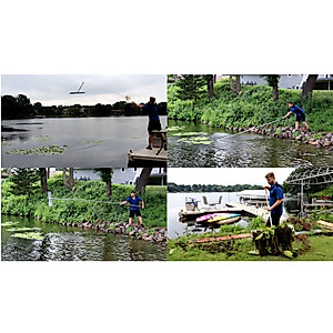 WeedRipper Aquatic Weed Puller for Lake & Pond Sea Weed (15 FT Handle)