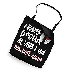 Crazy Proud Baseball Nana Baseball Fan Grandma Nana Tote Bag