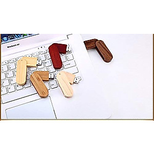 Wood 2.0/3.0 USB Flash Drive USB Disk Memory Stick with Wooden Box (3.0/128GB, Red Wood)