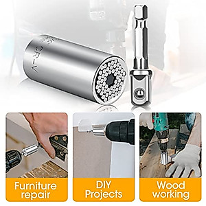 AUIIKIY Gifts for Dad Boyfriend Grandpa Husband Men Him, Multitool Universal Socket, Cool Gadgets for Men, Fathers Gifts Day Birthday Christmas Gifts from Wife Son Daughter, 2022 Stocking Stuffers