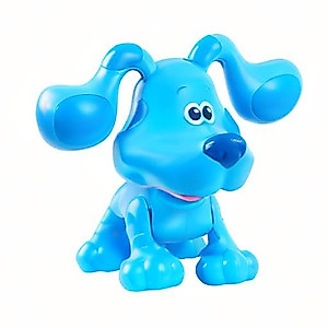 Just Play Blue's Clues & You! Walk & Play Blue, Walking and Barking Interactive Pet, Special Glittery Paw Print, Kids Toys for Ages 3 Up