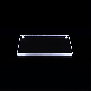 STAUBER Best Floating Shelf (4" x 8", Clear Acrylic, Classic Style, Pack of 3)