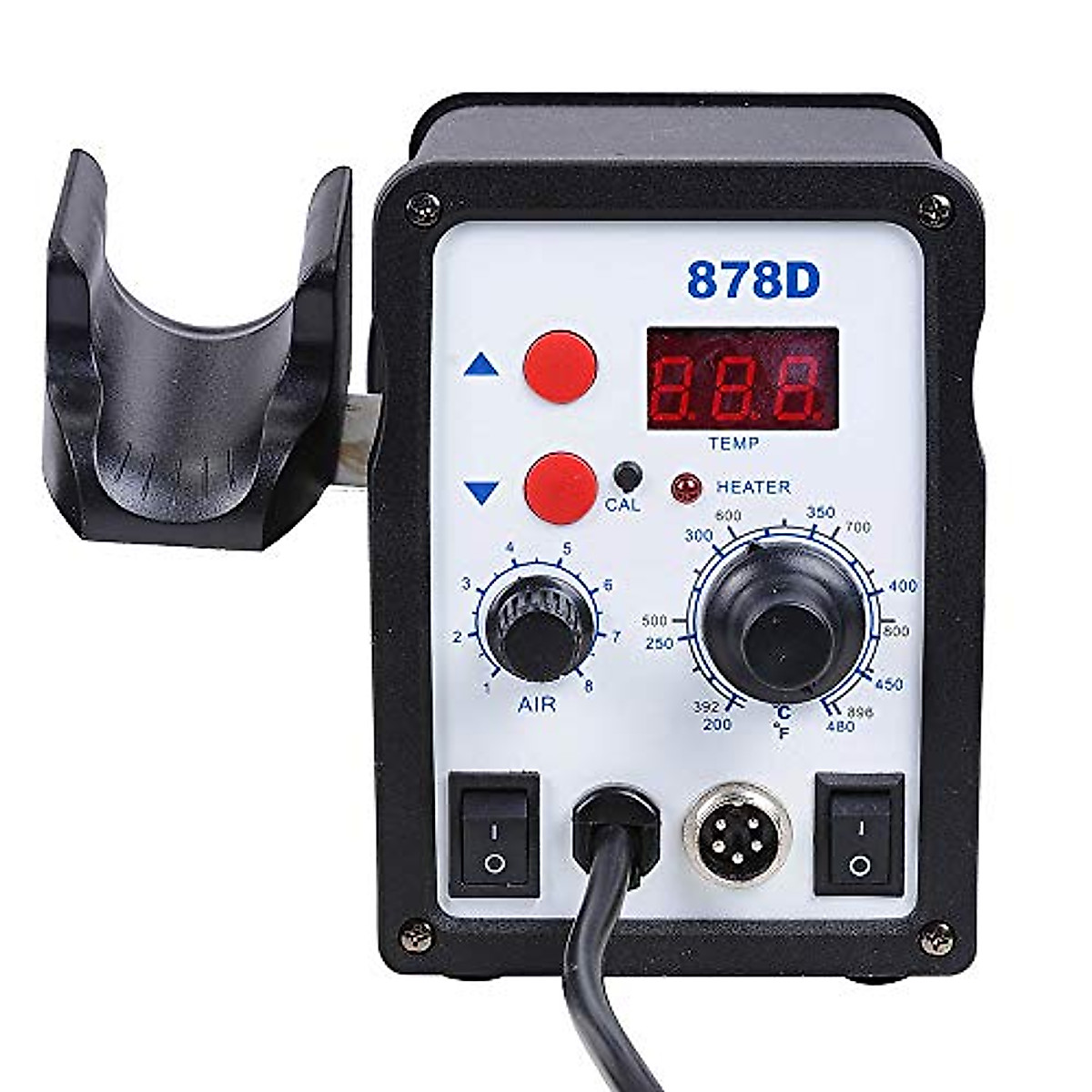 Yescom 2 in 1 Soldering Station Unit Welder Iron Hot Air Gun with 5 Tips and 3 Nozzles Kit 110V
