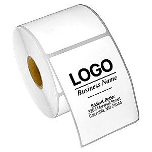 (10 Rolls, 5000 Labels) 2.25" x 3" Direct Thermal Blank Shipping Labels for Rollo Label Printer & Zebra Desktop Printers - 1" Core, Postage UPC Barcodes Address Labels - Adhesive Perforated