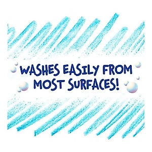 Crayola 523280 Ultra-Clean Washable Crayons, Large, 8 Colors/Box