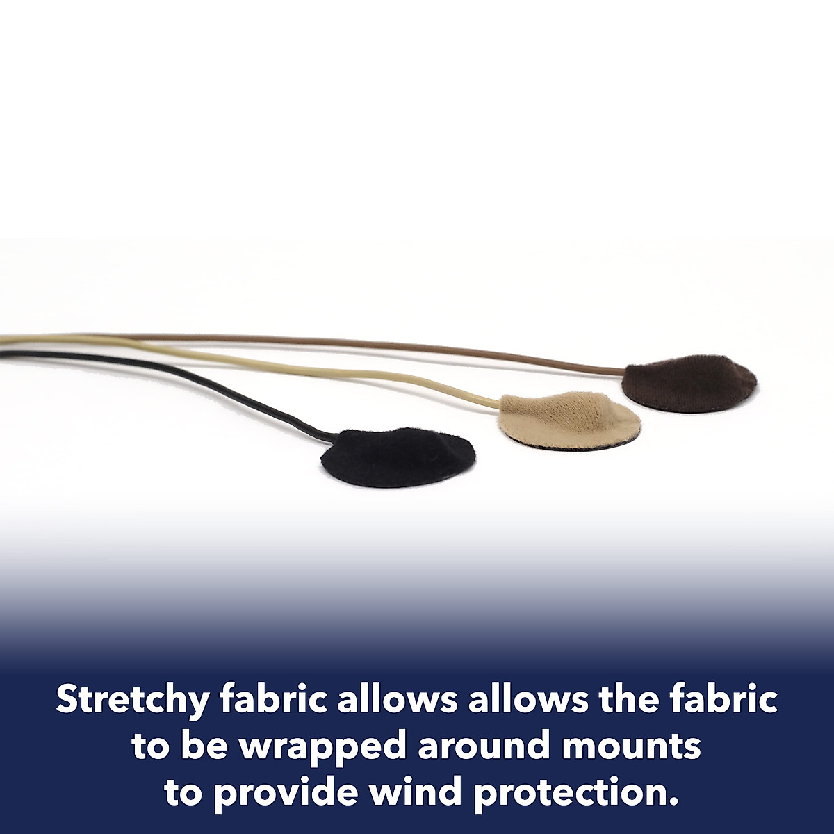 URSA Soft Circles: Reusable Soft Covers That Provide a Shield Against the Wind and Camouflage for Lavalier Mics. (15x Soft Circles + 30x Stickies, MultiPack)