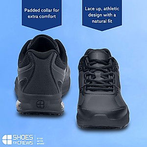 Shoes for Crews Evolution II, Men's Slip Resistant Food Service Work Sneaker Black