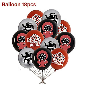 door birthday party supplies game theme birthday fovors robot door birthday decoration for kids include happy birthday banner cake topper balloon wableware