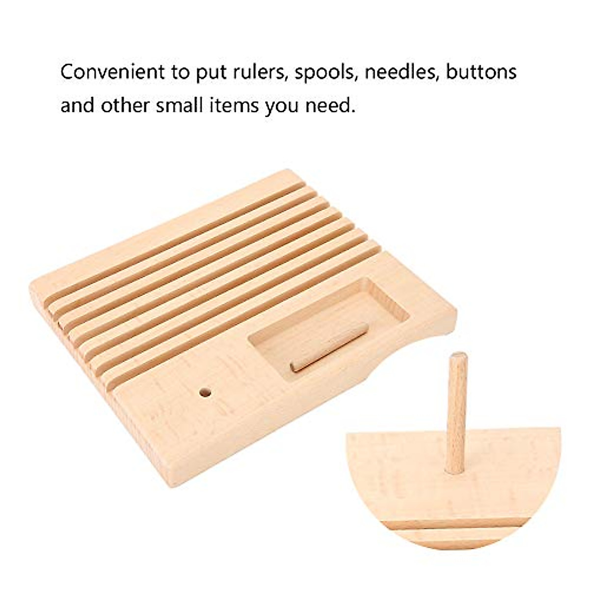Wooden Quilting Ruler Rack DIY Spool Holder Rack Storage Organizer Sewing Tool for Knitting and Crafts DIY Sewing