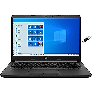 2021 HP Laptop 14" HD AMD Athlon Silver 3050U Radeon Graphics 4GB DDR4 128GB SSD Webcam WiFi Bluetooth RJ-45 LAN Windows 10 S w/ RATZK 32GB USB Drive