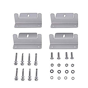 AIMS Power Solar Panel Z Bracket Mounting Kit 4 Piece Set – RVs, Boats, Vans
