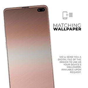 DesignSkinz Rose Gold Digital Brushed Surface V1 Protective Vinyl Decal Wrap Skin Cover Compatible with The Samsung Galaxy S20 (Screen Trim & Back Glass Skin)