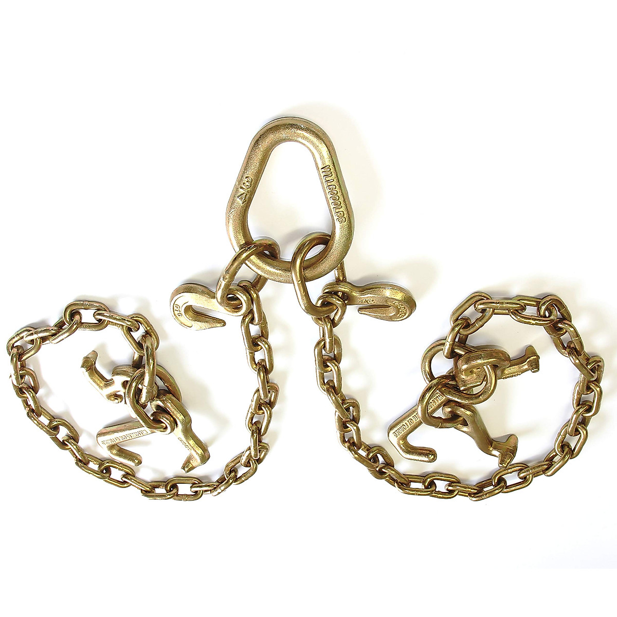 Tow Bridle Stamped Grade 70 with Forged RTJ Cluster Hook and Grab Hook - 24" Chain