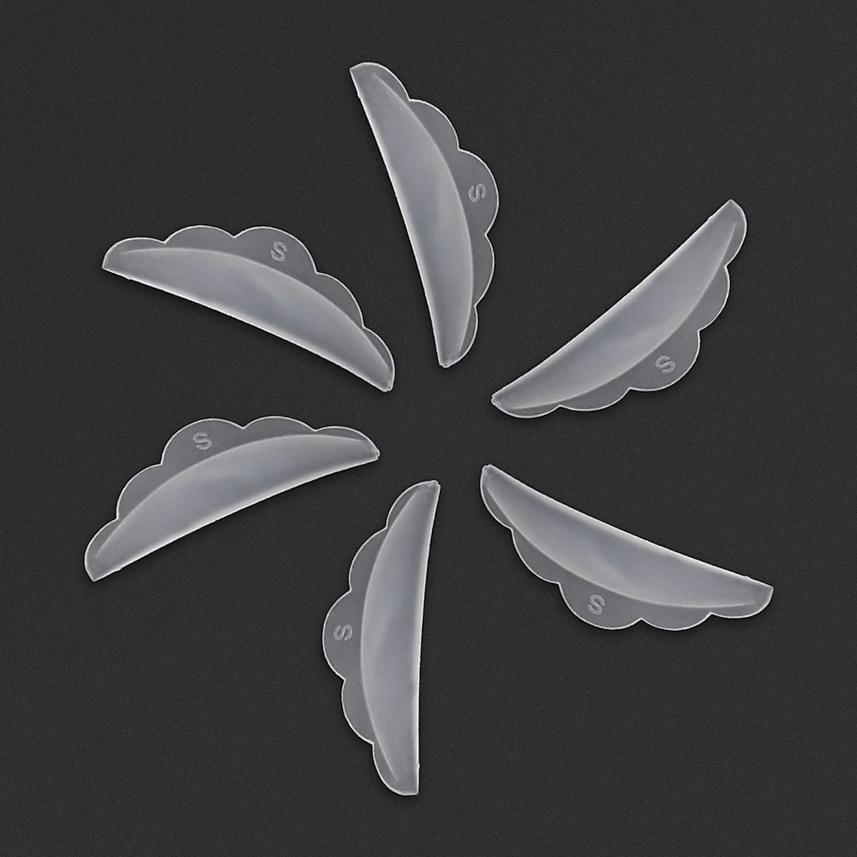 Libeauty Lash Lift Rods, Lash Lift Pads, 6 Pcs SSS Reusable Eyelash Perming Curler Shield Pads, with Premium PU Storage Case for Perfect Lash Lifting