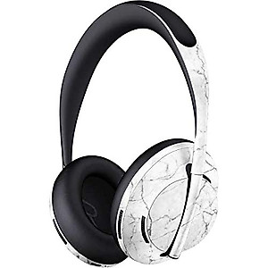 Skinit Decal Audio Skin compatible with Bose Noise Cancelling Headphones 700 - Skinit Originally Designed White Marble Design