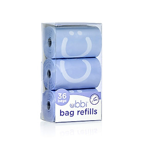 Ubbi On-the-Go Refill Bags, Lavender Scented, Value Pack of 36, Baby On The Go Diapering Essentials