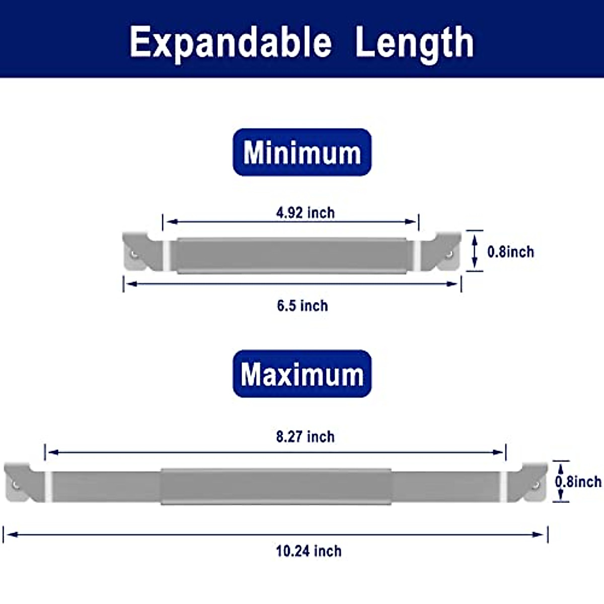 KALAMANDA Griddle Spatula Holder, Adjustable Stainless Steel Grill Tool Hold Rack for Blackstone, Camp Chef, Royal Gourmet(6.5-10.2 Inch) Silver