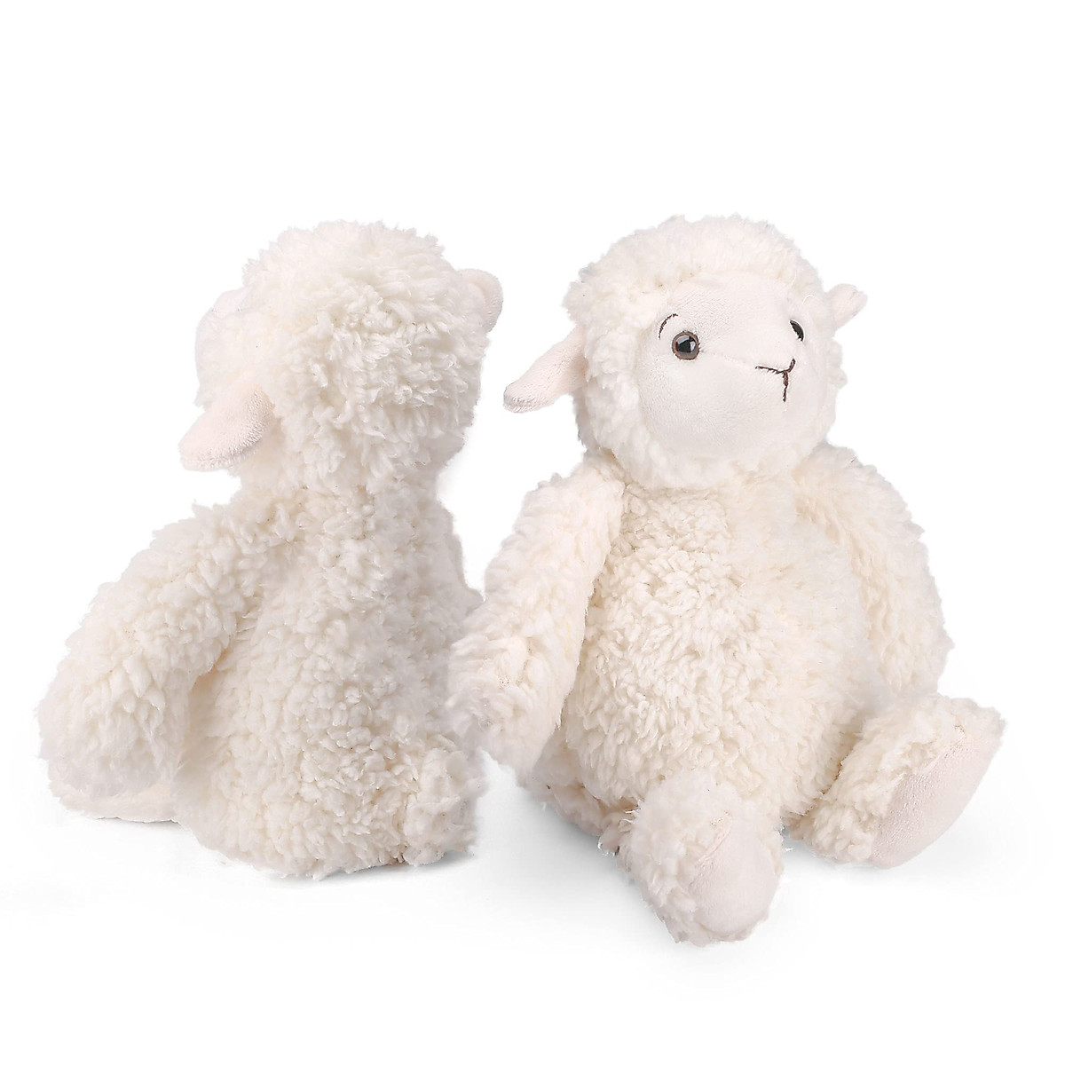 LotFancy Lamb Stuffed Animal, 12" Stuffed Lamb Plush for Baby, Cuddly Fluffy Sheep Toy, Plushies for Newborn Nursery, Easter Decoration