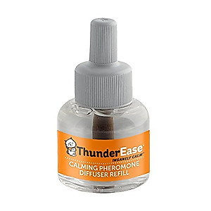 ThunderEase Cat Calming Pheromone Diffuser Refill | Powered by FELIWAY | Reduce Scratching, Urine Spraying, Marking, and Anxiety (60 Day Supply)