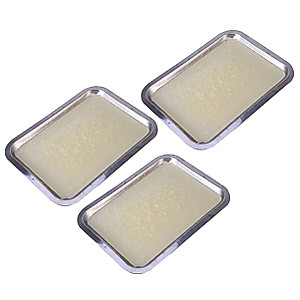 3pcs Wax Dissecting Tray Stainless Steel Thicken Dissection Pan Biological Equipment for Junior Senior Laboratory