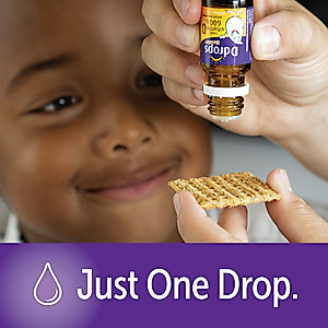 Ddrops Kids Booster 600IU 100 drops - Daily Liquid Vitamin D for Kids. Support Strong Bones & Immune System in Children. No Preservatives, No Sugar, Non-GMO, Allergy-friendly