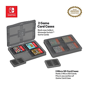 Game Traveler Nintendo Switch Deluxe OLED Case - Also for Switch & Switch Lite, Blue Ballistic Nylon, Viewing Stand & Bonus Game Cases, Deluxe Handle, Licensed by Nintendo, #1 Selling Case in USA