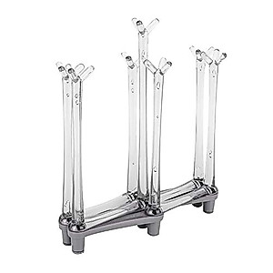 Retractable Cup Drying Rack, Drinking Glass Bottle Drainer Stand Non-slip Bottom Mug Tree Kitchen Countertop Dishes Holder Organizer Bottle Glass Rack Stand Plastic Bag Dryer Rack